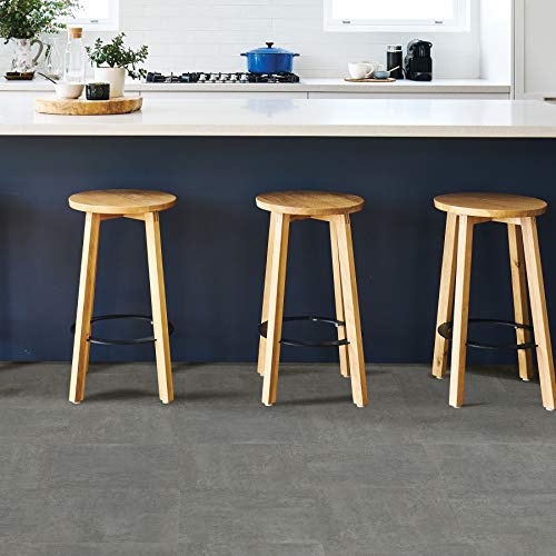 FloorPops FP3326 Tundra Peel & Stick Floor Tiles, Grey