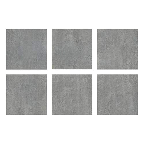 FloorPops FP3326 Tundra Peel & Stick Floor Tiles, Grey