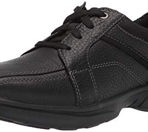 Clarks Men's Bradley Walk Oxford, Black Tumbled Leather, 11 Wide