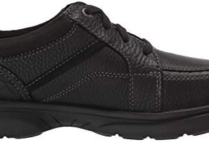 Clarks Men's Bradley Walk Oxford, Black Tumbled Leather, 11 Wide