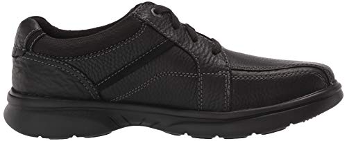 Clarks Men's Bradley Walk Oxford, Black Tumbled Leather, 11 Wide