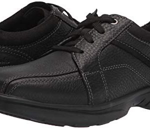 Clarks Men's Bradley Walk Oxford, Black Tumbled Leather, 11 Wide