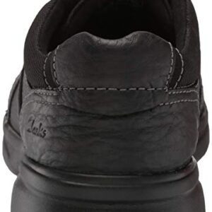 Clarks Men's Bradley Walk Oxford, Black Tumbled Leather, 11 Wide