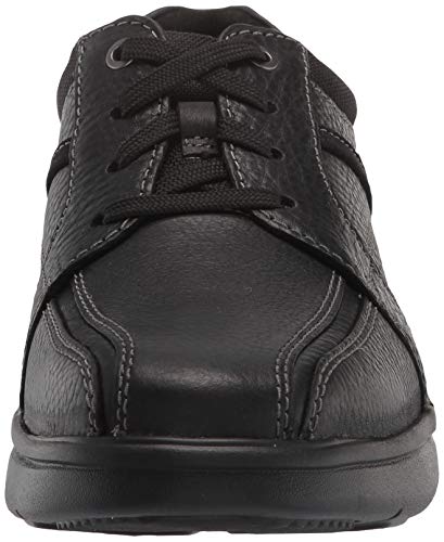 Clarks Men's Bradley Walk Oxford, Black Tumbled Leather, 11 Wide