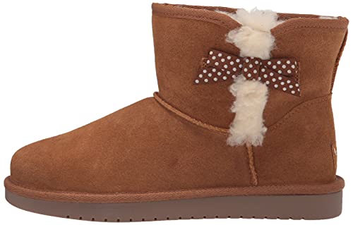 Koolaburra by UGG Unisex-Child T Victoria Mini DOTS Boot, Chestnut, 7 Toddler