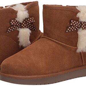 Koolaburra by UGG Unisex-Child T Victoria Mini DOTS Boot, Chestnut, 7 Toddler