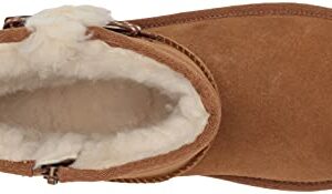 Koolaburra by UGG Unisex-Child T Victoria Mini DOTS Boot, Chestnut, 7 Toddler