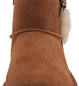 Koolaburra by UGG Unisex-Child T Victoria Mini DOTS Boot, Chestnut, 7 Toddler