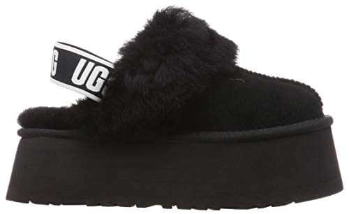 UGG Women's Funkette Slipper, BLACK, 9