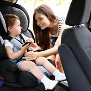 BPA Free Seat Belt Buckle Booster (2-Pack) - Raises Your Seat Belts for Easy Access - Makes Buried Seat Belt Receptacles Stand Upright for No-Hassle Buckling - Free Sticker Set Gift