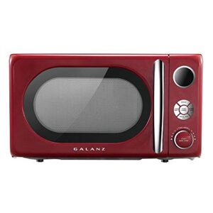 galanz glcmka07rdr07 0.7 cu. ft. 700-watt countertop microwave in retro red