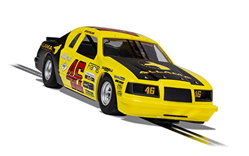 Scalextric Ford Thunderbird 'Allama' #46 1:32 Slot Race Car C4088 Yellow, Black, Red, White