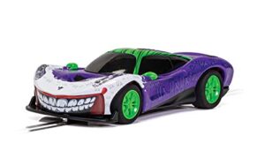 scalextric justice league's joker car 1:32 slot race car c4142