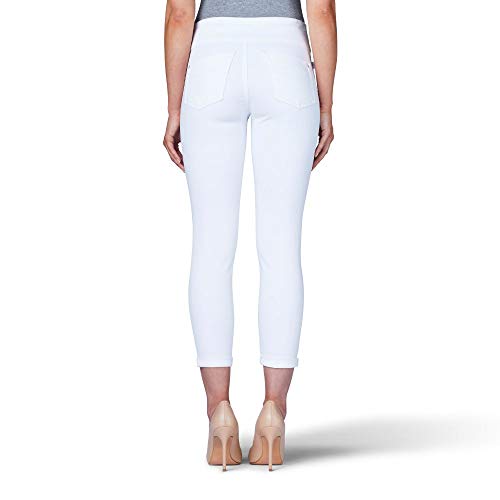 Rock & Republic Womens Denim Rx Fever Stretch Crop Capri Jeans, Antidote-White, 10 US