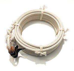 el charro kids western cowboy lasso rope lariat, 25 ft ranch cotton rope soga reata