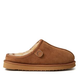 Fireside by Dearfoams Men's Grafton Genuine Shearling Water Resistant Indoor/Outdoor Clog