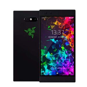 Razer Phone 2, Unlocked Gaming Smartphone – 120Hz QHD Display – Snapdragon 845 – Wireless Charging – Chroma – 8GB RAM - 64GB - Satin Black (Renewed)