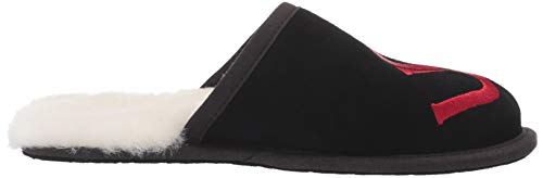 UGG mens Scuff Logo Slipper, Black, 10 US