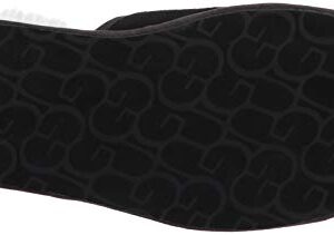 UGG mens Scuff Logo Slipper, Black, 10 US