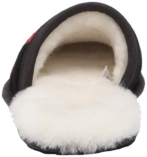 UGG mens Scuff Logo Slipper, Black, 10 US