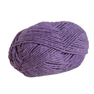 knit picks wool of the andes worsted weight 100% wool yarn purple (1 ball - starling heather)