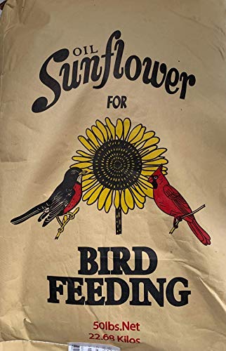 prdseed Black Oil Sunflower Seeds for Birds - Premium Bird Seed Mix, Ideal for Chickens & Wild Birds, Bird Sunflower Seed (40lbs)