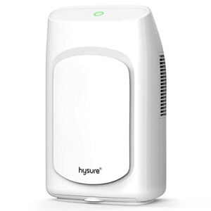 hysure electric dehumidifier, portable deshumidificador with 2l(4.2 pints) water tank, small dehumidifier for bathroom, rv, bedroom,closet,home