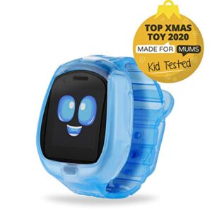 Little Tikes Tobi Robot Smartwatch - Blue with Movable Arms and Legs, Fun Expressions, Sound Effects, Play Games, Track Fitness and Steps, Built-in Cameras for Photo and Video 512 MB | Kids Age 4+