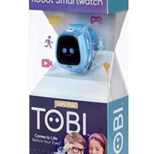 Little Tikes Tobi Robot Smartwatch - Blue with Movable Arms and Legs, Fun Expressions, Sound Effects, Play Games, Track Fitness and Steps, Built-in Cameras for Photo and Video 512 MB | Kids Age 4+