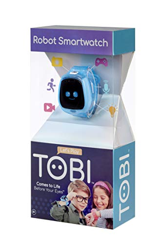 Little Tikes Tobi Robot Smartwatch - Blue with Movable Arms and Legs, Fun Expressions, Sound Effects, Play Games, Track Fitness and Steps, Built-in Cameras for Photo and Video 512 MB | Kids Age 4+