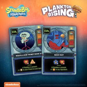 USAOPOLY Spongebob: Plankton Rising Cooperative Dice and Card Game | Featuring Artwork & Characters from Nickelodeon's Spongebob Squarepants Cartoon | Officially Licensed Spongebob Game