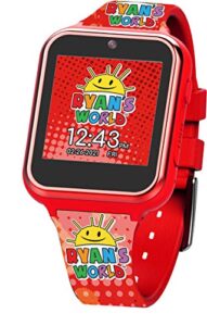 accutime kids ryan's world red educational, touchscreen smart watch toy for boys, girls, toddlers - selfie cam, learning games, alarm, calculator, pedometer and more, 7model: ryw4005az