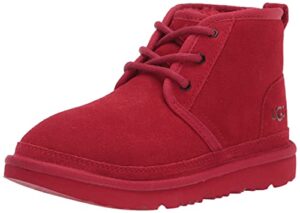 ugg kids' neumel ii chukka boot, samba red, 5 big kid us