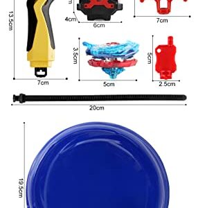 Bey Battling Top Burst | Burst Evolution Combination Series 4D | Set of 4 Fighter Gyroscope 4D Fusion Model | 2 Launcher and 1 beystadium