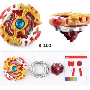 Bey Battling Top Burst | Burst Evolution Combination Series 4D | Set of 4 Fighter Gyroscope 4D Fusion Model | 2 Launcher and 1 beystadium