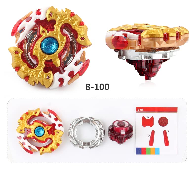 Bey Battling Top Burst | Burst Evolution Combination Series 4D | Set of 4 Fighter Gyroscope 4D Fusion Model | 2 Launcher and 1 beystadium