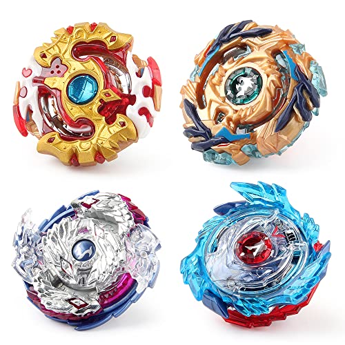 Bey Battling Top Burst | Burst Evolution Combination Series 4D | Set of 4 Fighter Gyroscope 4D Fusion Model | 2 Launcher and 1 beystadium