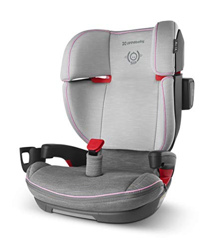 UPPAbaby ALTA Booster Seat, SASHA (Grey Melange with Pink Accent)