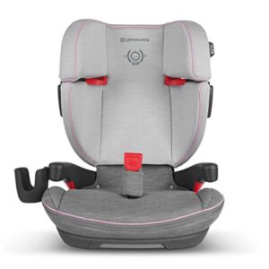 UPPAbaby ALTA Booster Seat, SASHA (Grey Melange with Pink Accent)