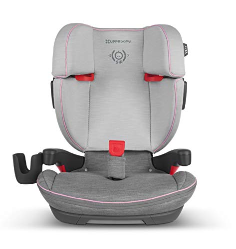 UPPAbaby ALTA Booster Seat, SASHA (Grey Melange with Pink Accent)