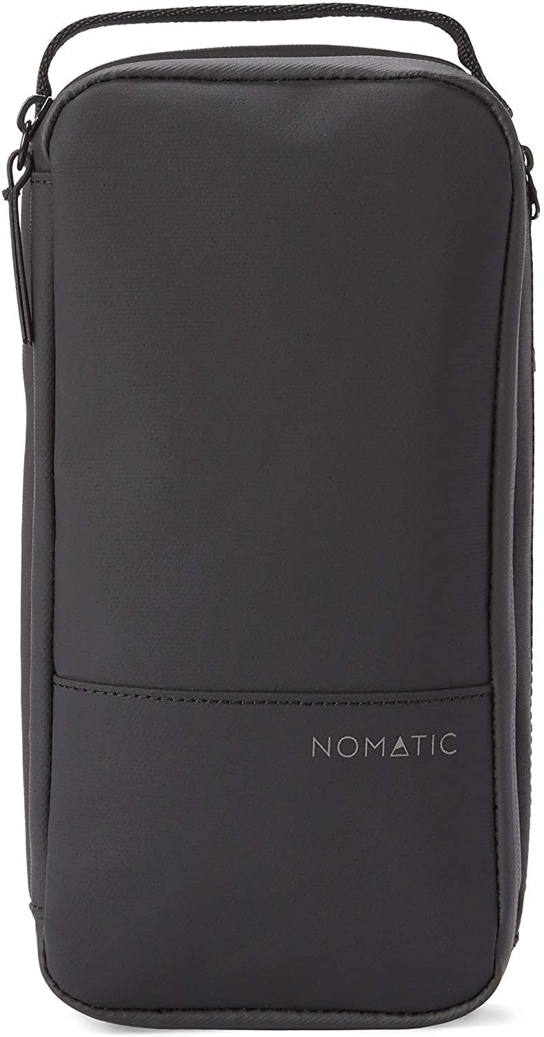 NOMATIC Toiletry Bag - Water Resistant Storage Case for Shaving Kit, Makeup, Toiletries - Mini Hanging Toiletry Bag for Men and Women (Small V2, Black)