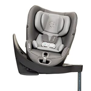 CYBEX Sirona S with SensorSafe, Convertible Car Seat, 360° Rotating Seat, Rear-Facing or Forward-Facing Car Seat, Easy Installation, SensorSafe Chest Clip, Instant Safety Alerts, Manhattan Grey