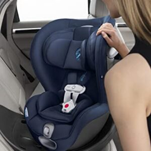 CYBEX Sirona S with SensorSafe, Convertible Car Seat, 360° Rotating Seat, Rear-Facing or Forward-Facing Car Seat, Easy Installation, SensorSafe Chest Clip, Instant Safety Alerts, Manhattan Grey