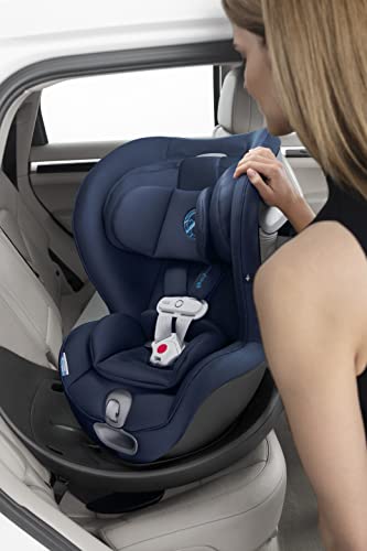 CYBEX Sirona S with SensorSafe, Convertible Car Seat, 360° Rotating Seat, Rear-Facing or Forward-Facing Car Seat, Easy Installation, SensorSafe Chest Clip, Instant Safety Alerts, Manhattan Grey