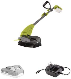 sun joe 24v-gt10-lte 24-volt ionmax 10-inch cordless lightweight stringless grass trimmer, kit (w/ 2.0-ah battery + charger)