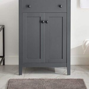 modway eei-3875-gry nantucket 24" bathroom vanity cabinet in gray (sink basin not included), 24 inch