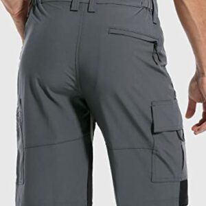 Cycorld Mountain-Bike-Shorts-Mens-Padded MTB Biking Baggy Cycling Short Padding Liner with Zip Pockets(Grey,Medium)