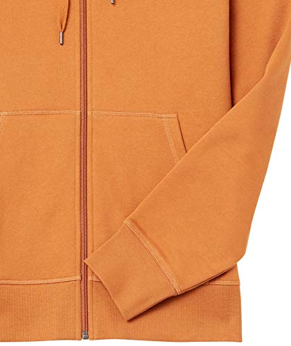 Amazon Essentials Men's Full-Zip Hooded Fleece Sweatshirt (Available in Big & Tall), Nutmeg, Large