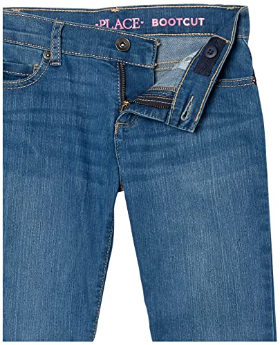 The Children's Place girls Basic Bootcut Jeans, Md Lara Wash Single, 14 Slim US