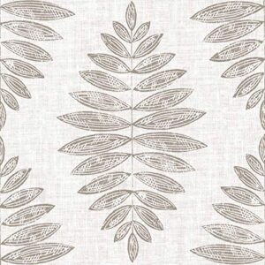 floorpops fp3298 foliage peel & stick floor tiles, neutral